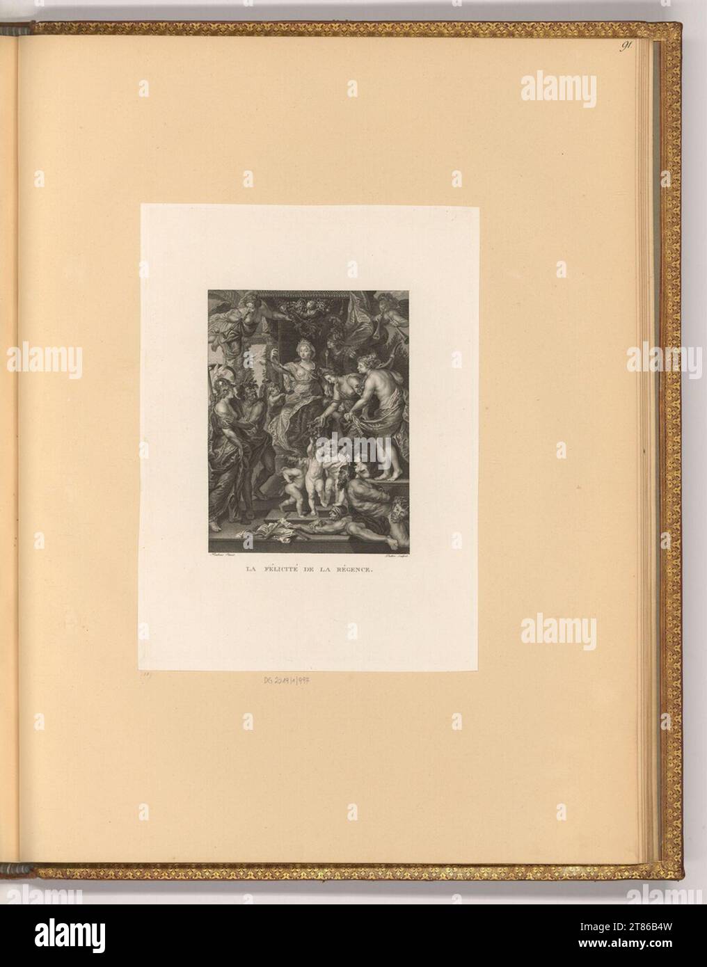 Duthé (Engraver) The Felicity of the Regency. Etching, punctuation ...