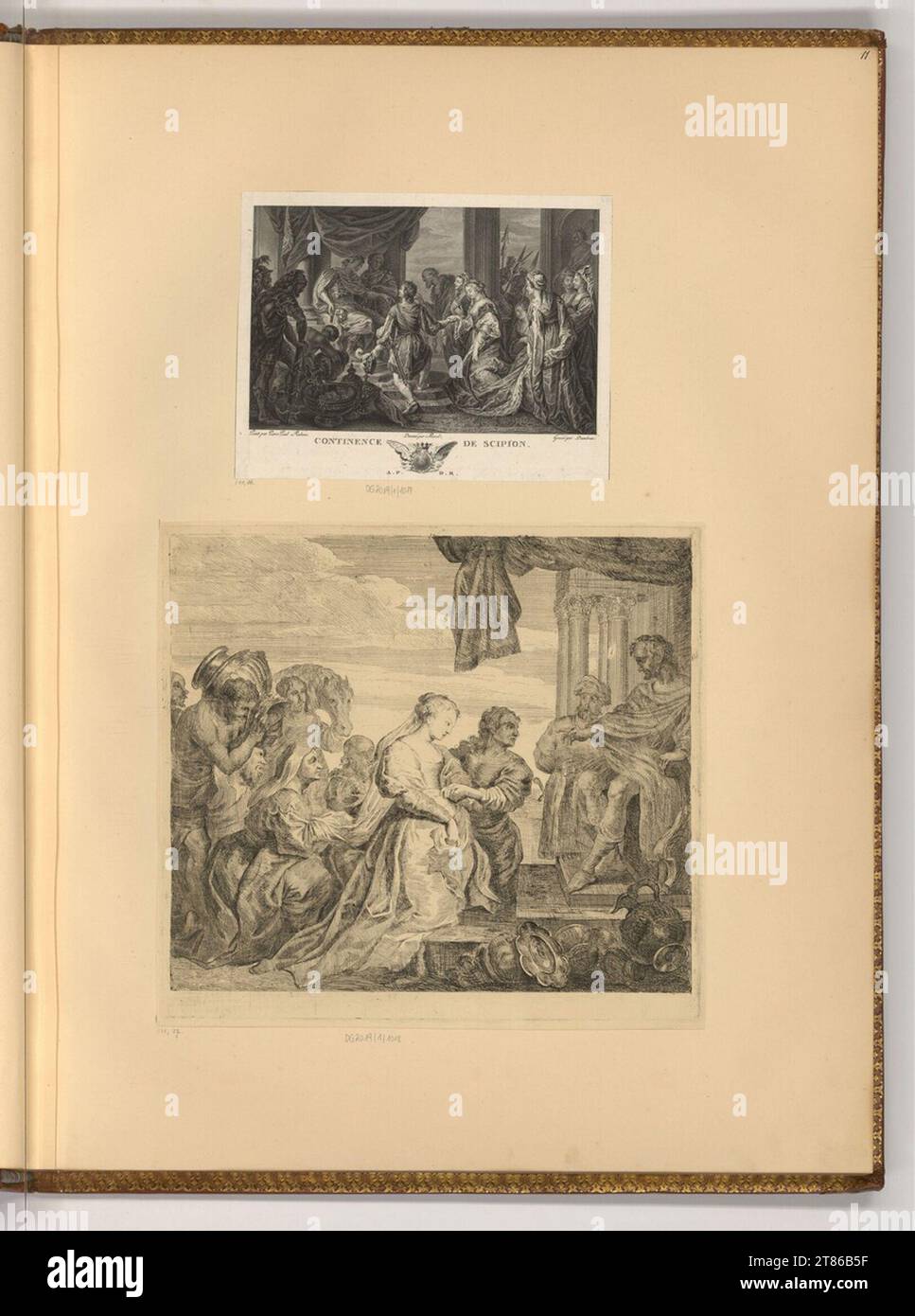Philip Lambert Spruyt (Engraver) The abstinence of the scipio. etching ...