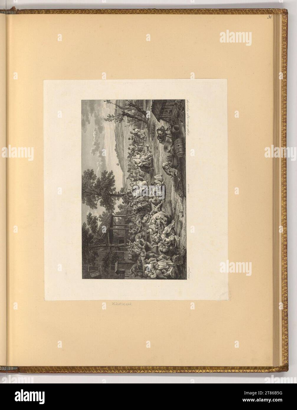 Jean-Baptiste-Michel Dupréel (Engraver) Flemish festival. Copper ...
