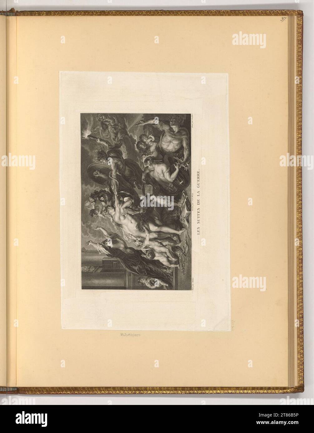 Antoine Jean Duclos (Engraver) The consequences of the war, Mars left ...
