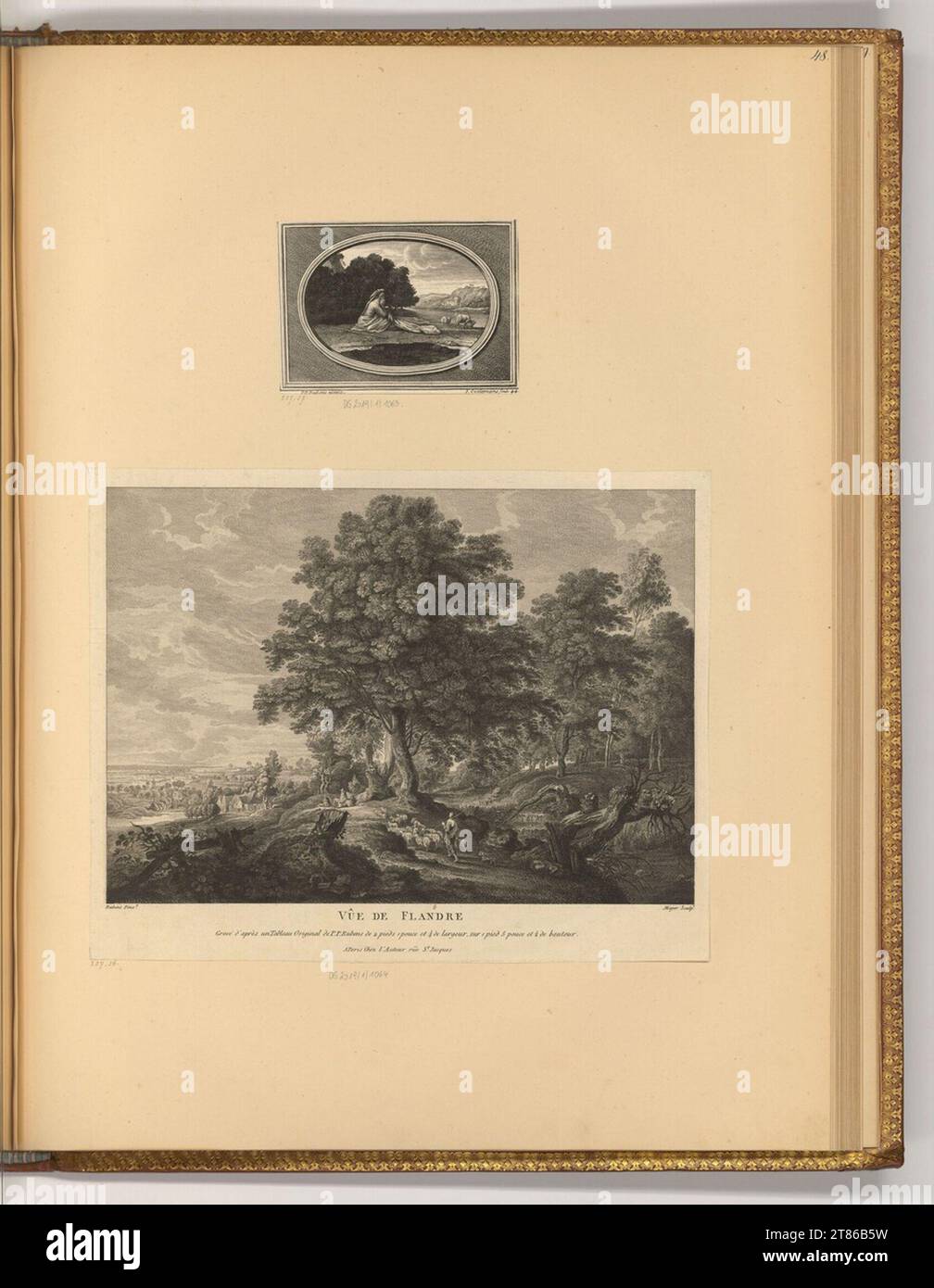 Jacob Coelemans (Engraver) Landscape mit shepherd; In view of the ...