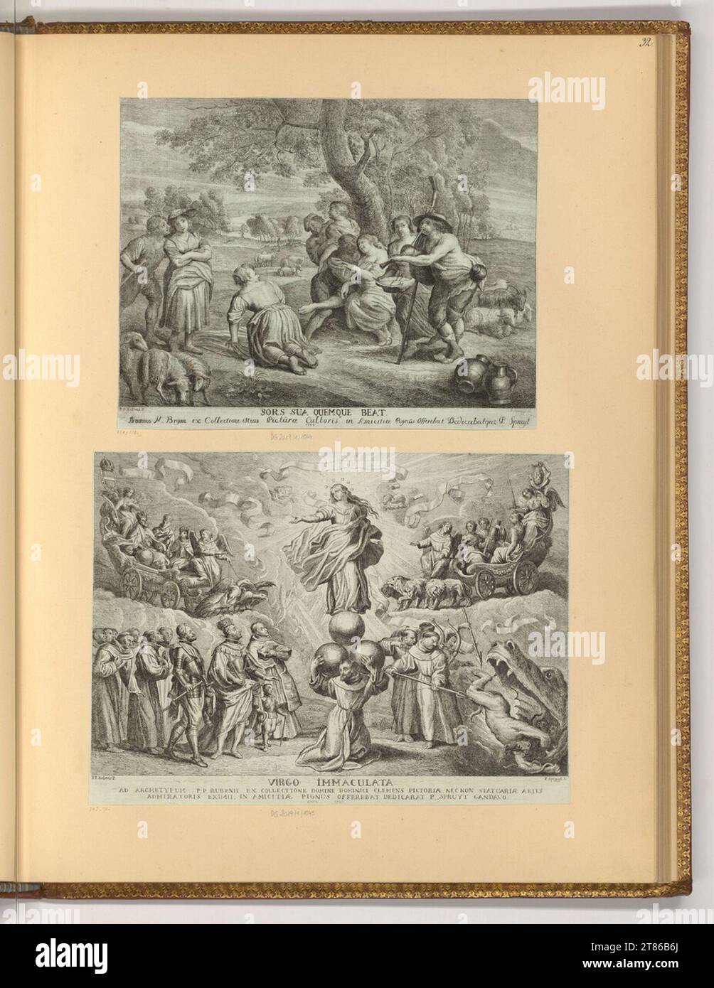 Philip Lambert Spruyt (Engraver) Shepherds and shepherds; Virgo ...