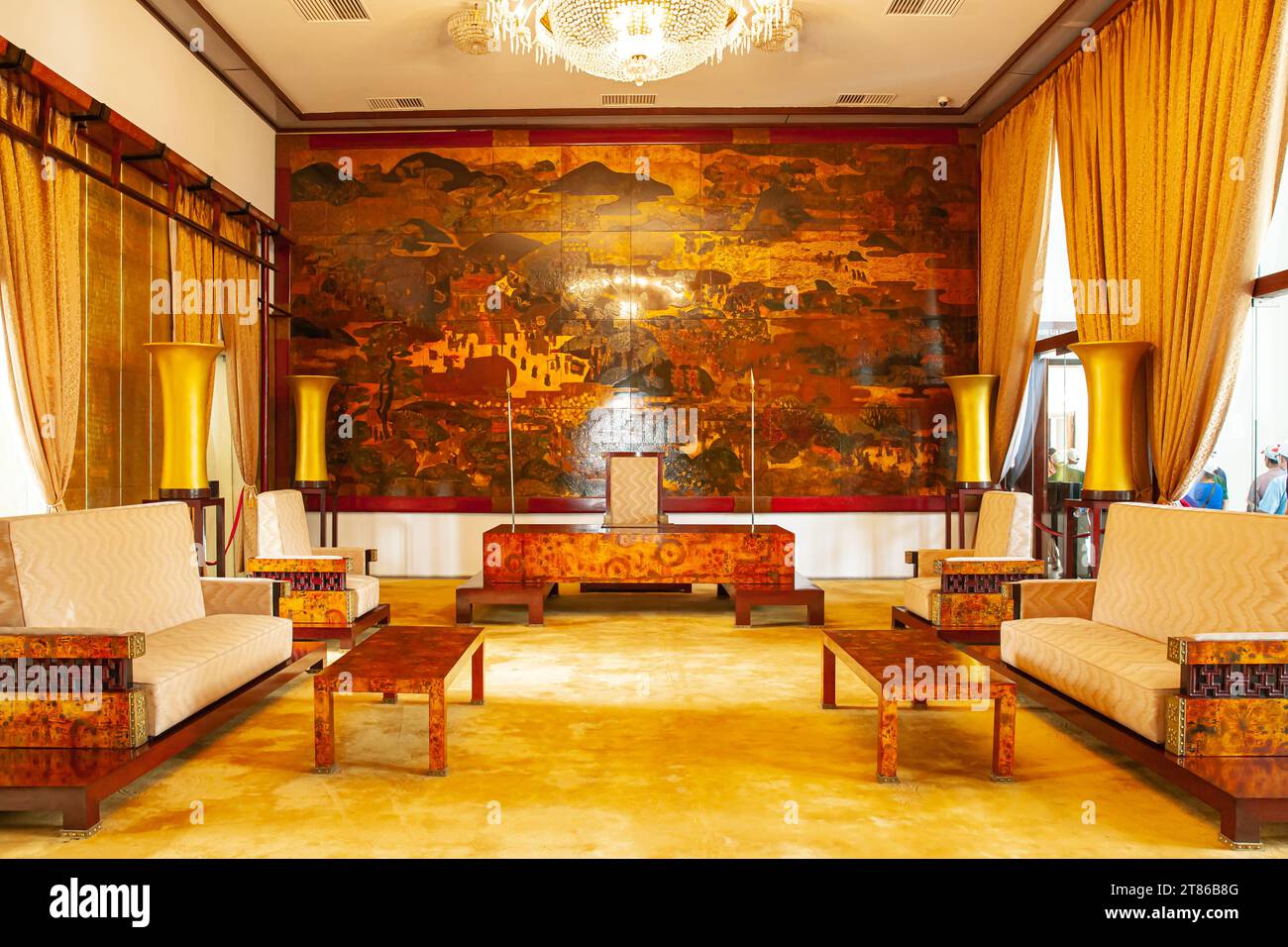 Ho Chi Minh city, Vietnam, March 25 2023: interior of Independence ...