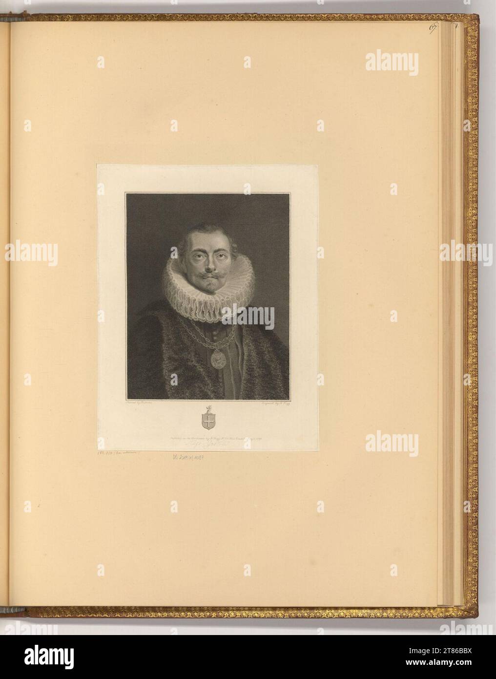 A. Fogg (Engraver) Portrait Hugo Grotius. Copper engraving print 1796 ...