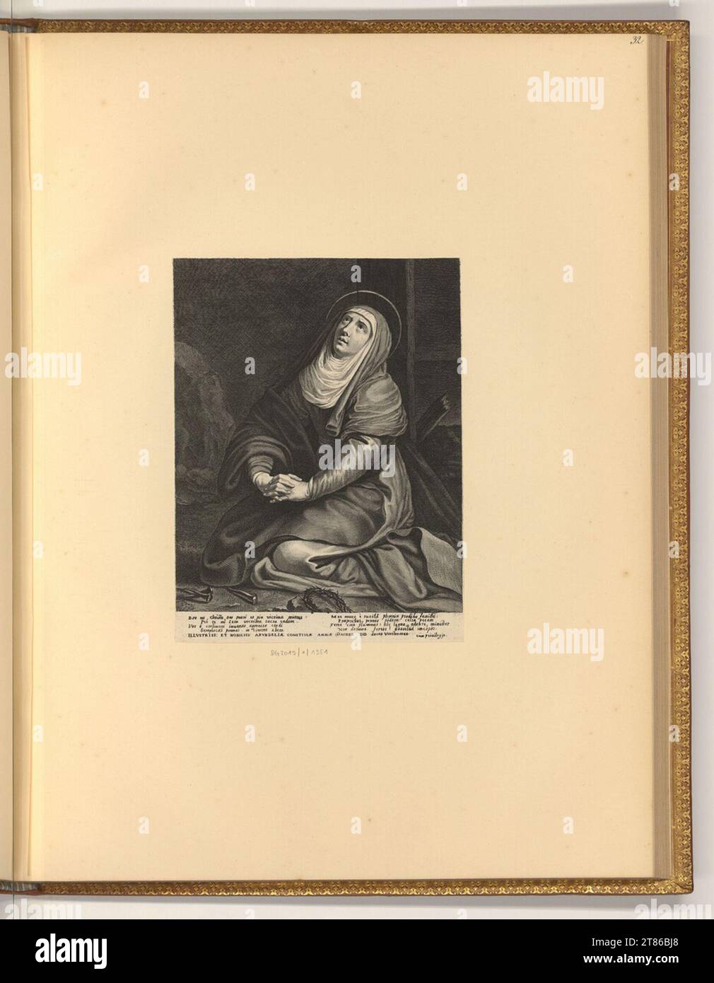 Gerard Seghers Pain nut. Copper engraving print 17. Century , 17th ...