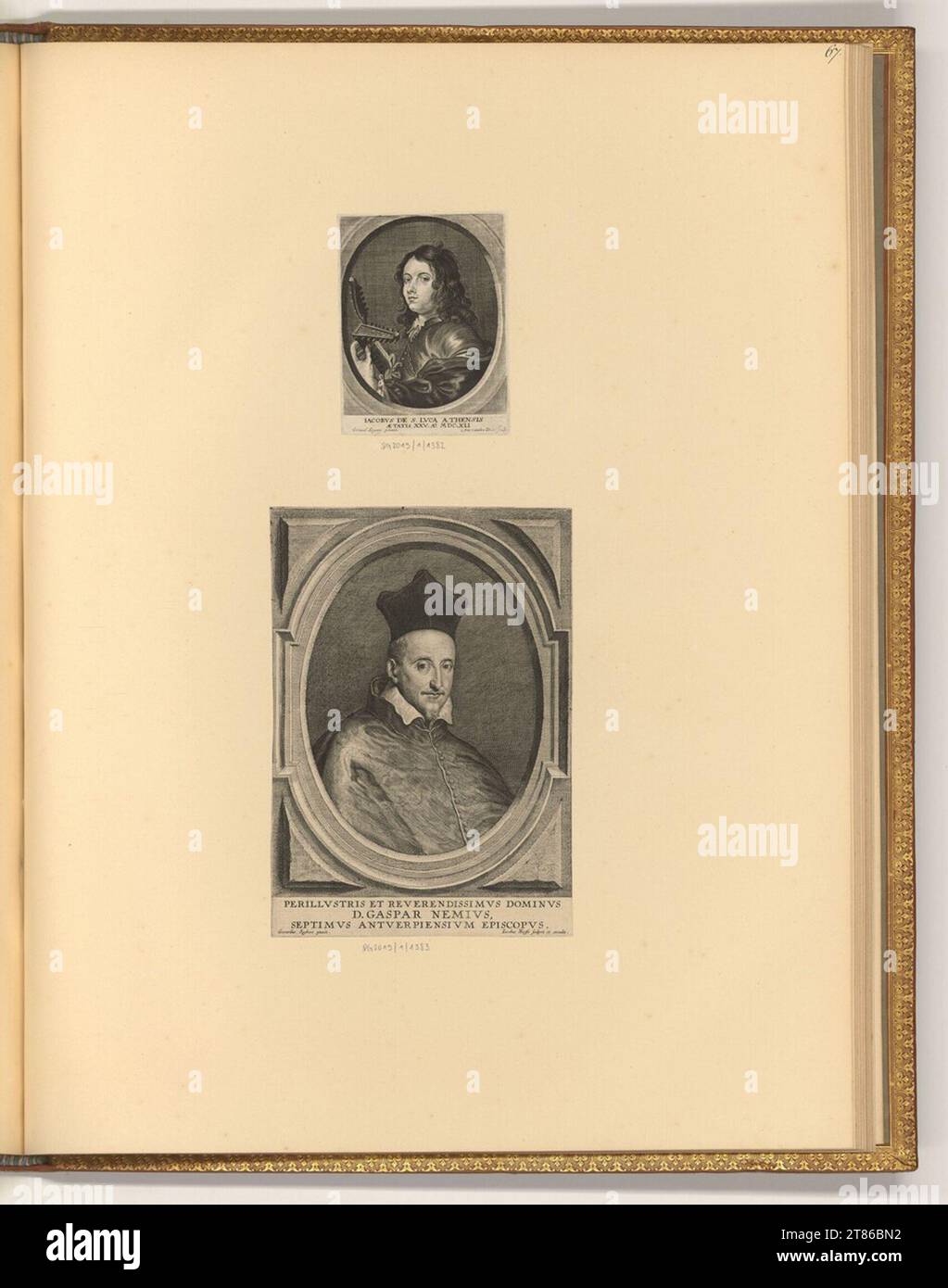 Antonie van der Does (Engraver) Portraits Jacques de Saint-Luc; Gaspar ...
