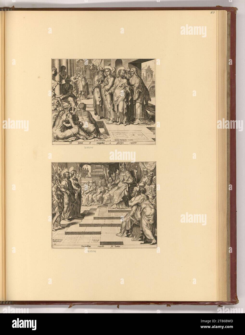 Philipp Galle (Engraver) The priests, the leader of the temple and the ...