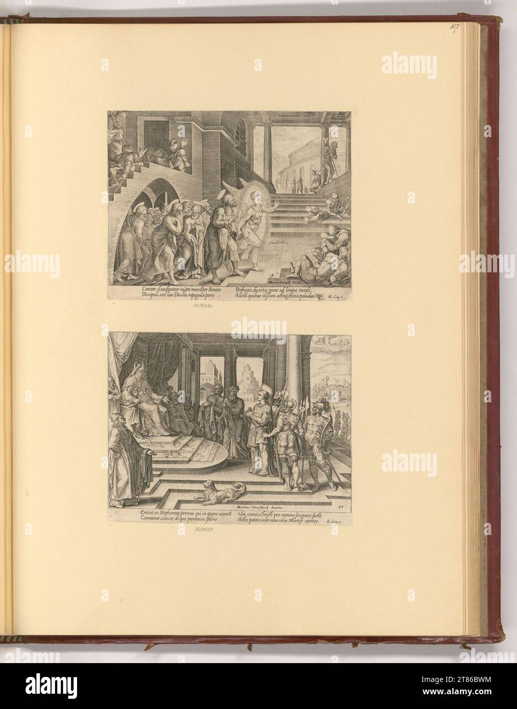 Philipp Galle (Engraver) The angel frees the apostles from prison ...