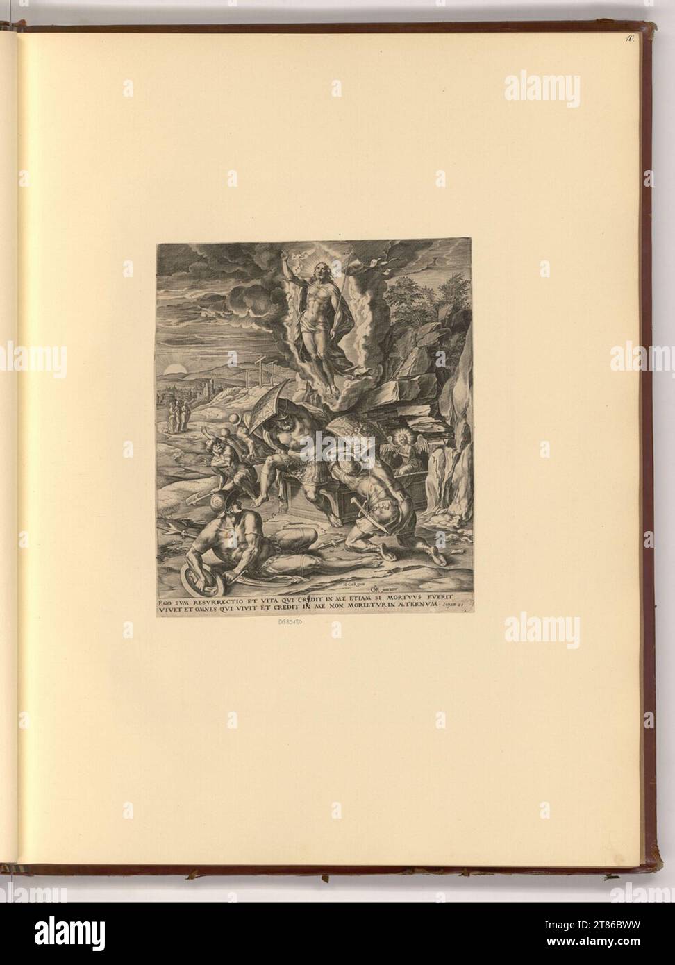 Michiel Coxie The resurrection of Christ. Copper engraving print 1538 ...