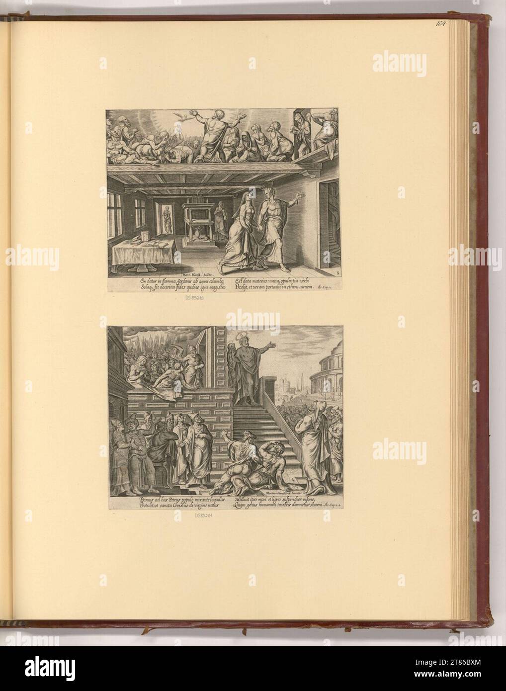 Philipp Galle (Engraver) The appearance of the Holy Spirit; The sermon ...