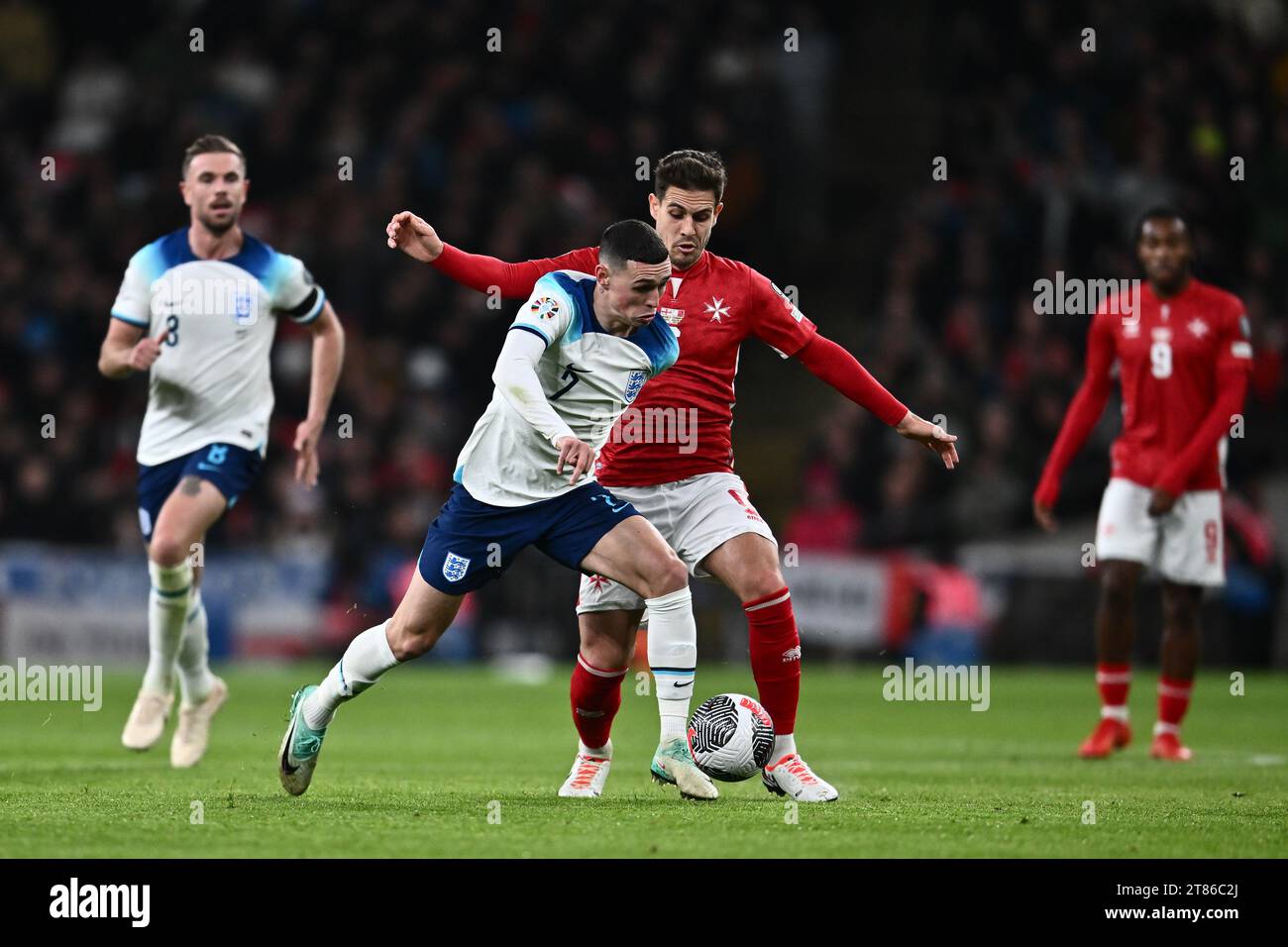 LONDON, ENGLAND - November 17: Phil Foden of England and Matthew ...