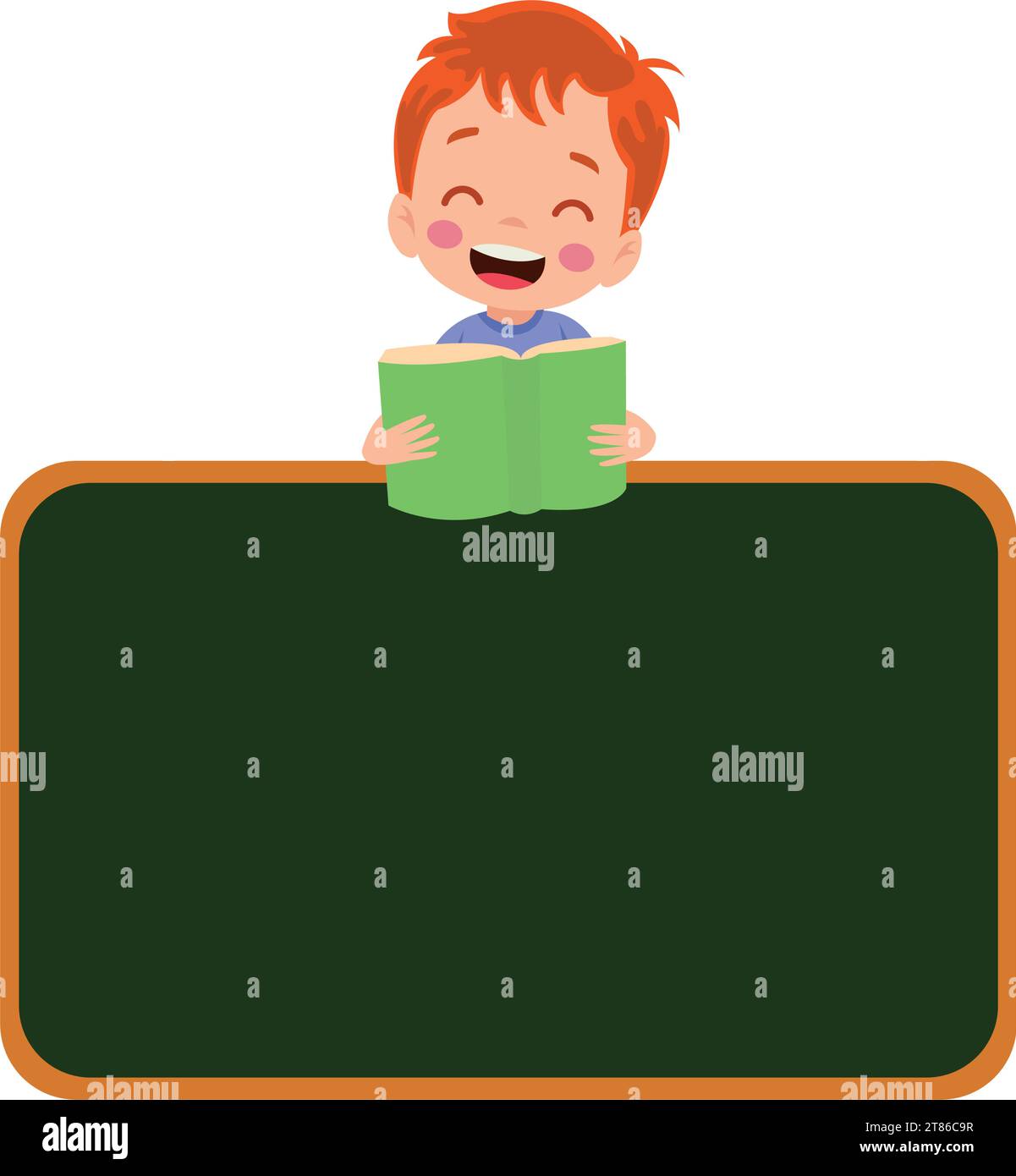 Boy reading a book white background Stock Vector Image & Art - Alamy