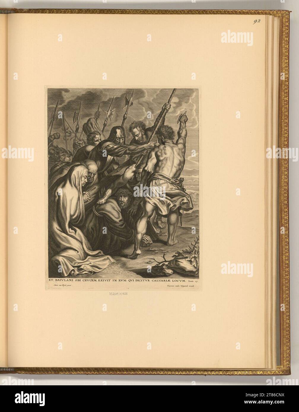 Cornelis Galle der Ältere Cross application of Christ. Copper engraving print 1634-1679 , 1634/ ...