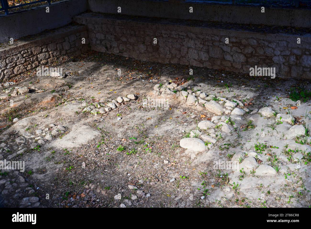 The ancient site of Plato’s Academy. Ruins of the holy house (shrine ...