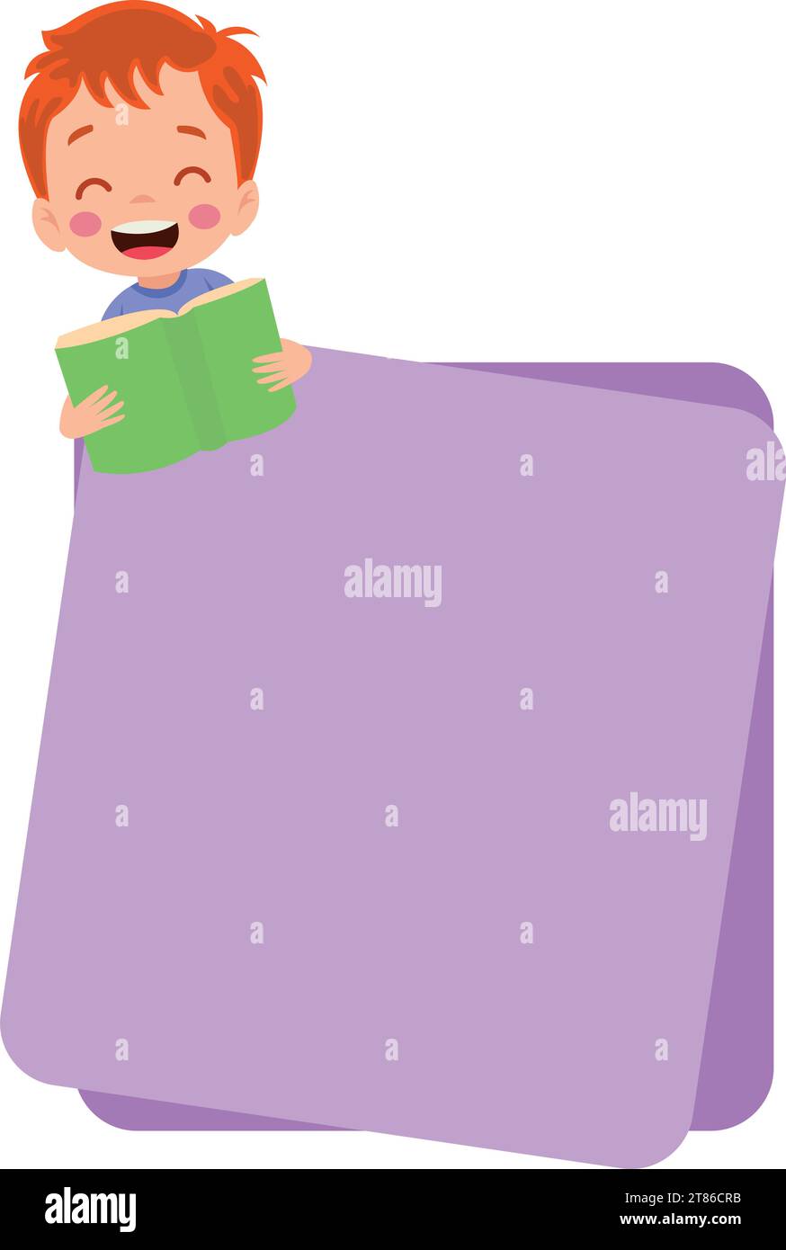 Boy reading a book white background Stock Vector Image & Art - Alamy