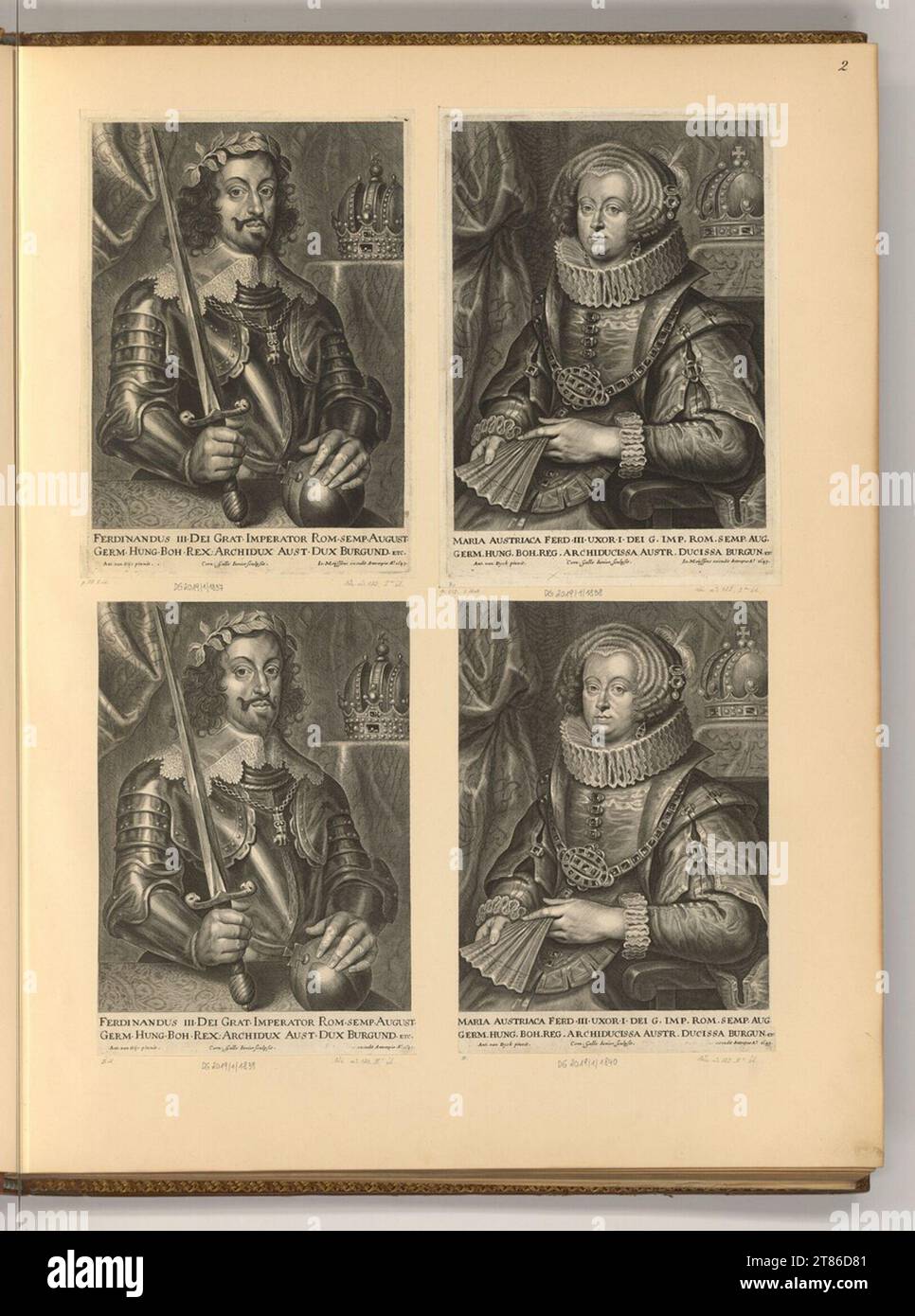 Cornelis Galle der Jüngere II (Engraver) Portraits Ferdinand III ...