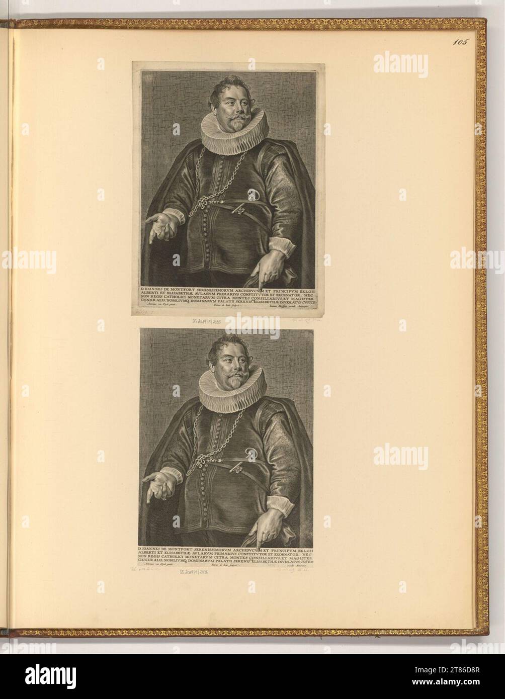 Pieter de Jode II (Engraver) Portrait Jan van Montfort. Copper ...