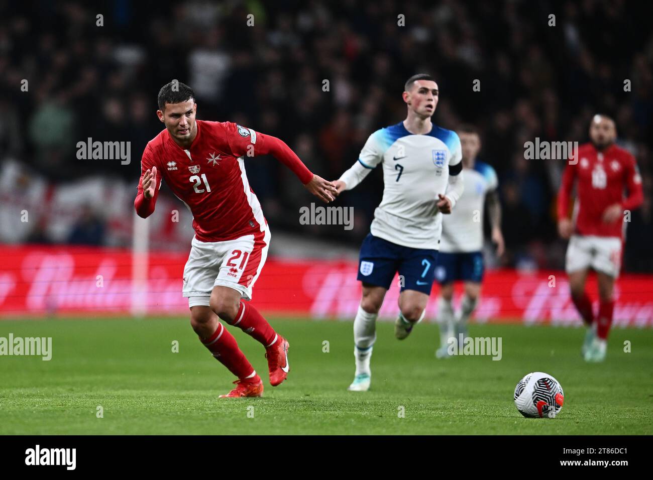 LONDON, ENGLAND - November 17: Jean Borg of Malta during the UEFA EURO ...