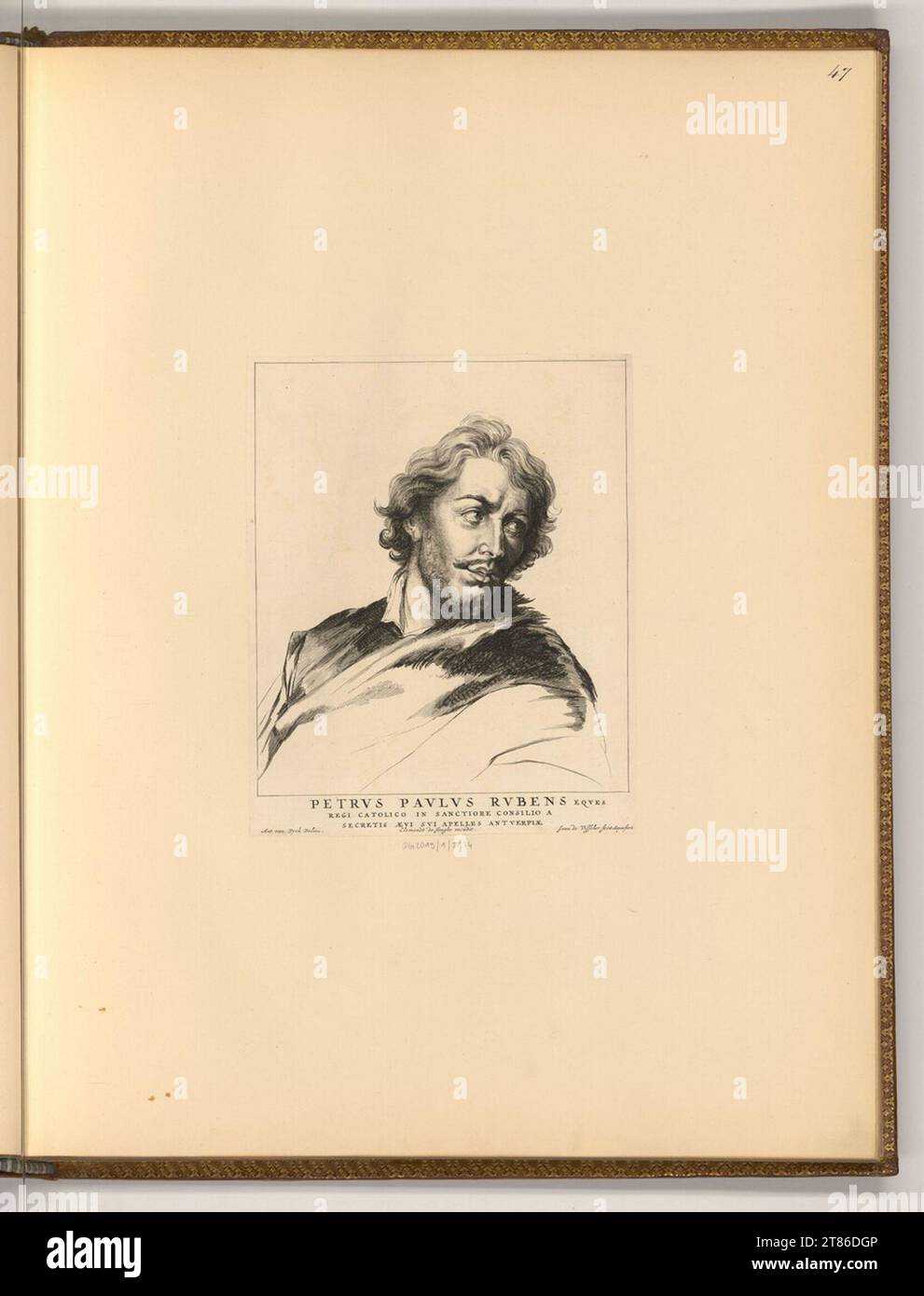 Jan de Visscher (Engraver) Portrait George Gage (incorrect Rubens ...