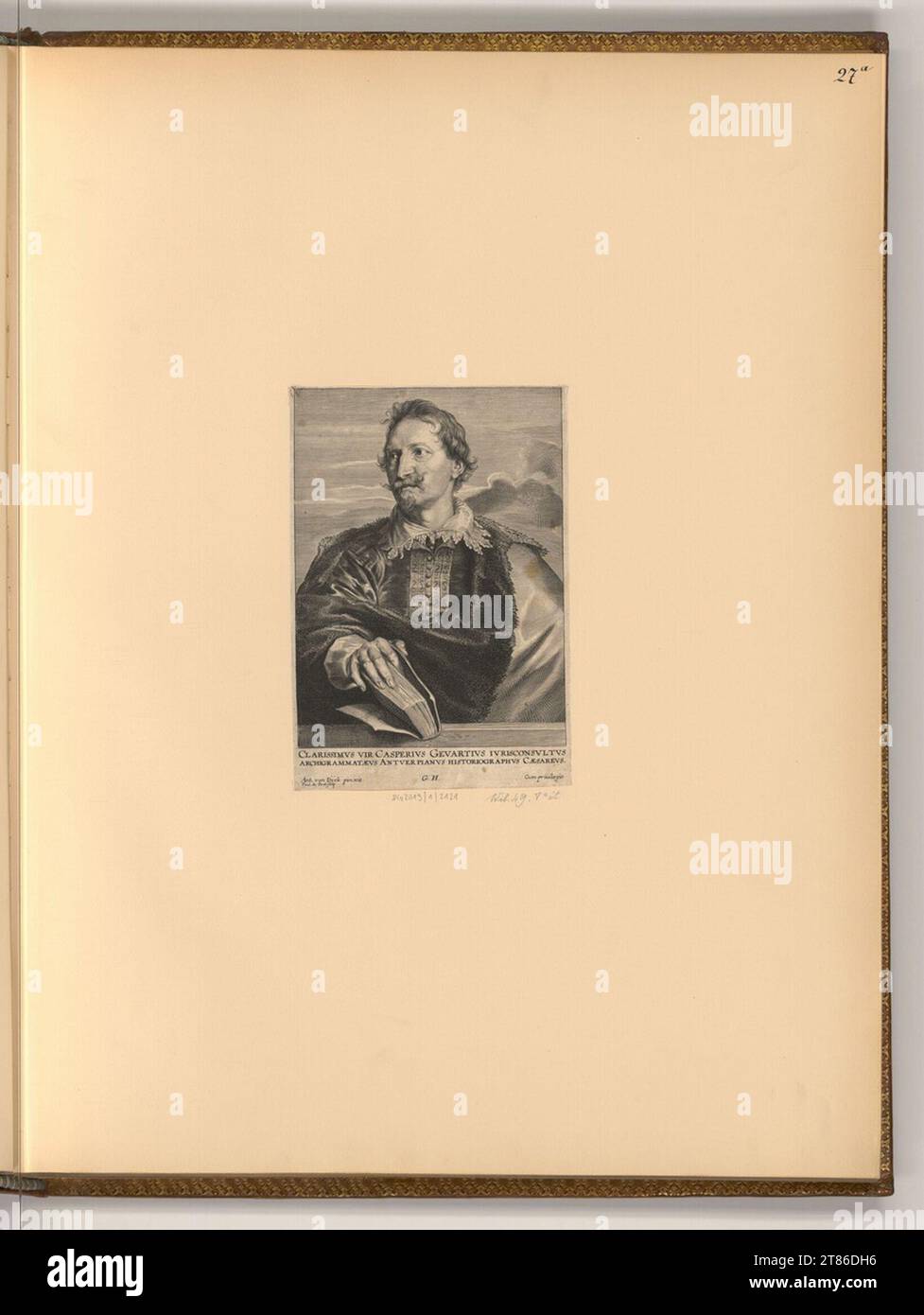 Paulus Pontius (Engraver) Portrait Caspar Gevaerts. Copper engraving ...