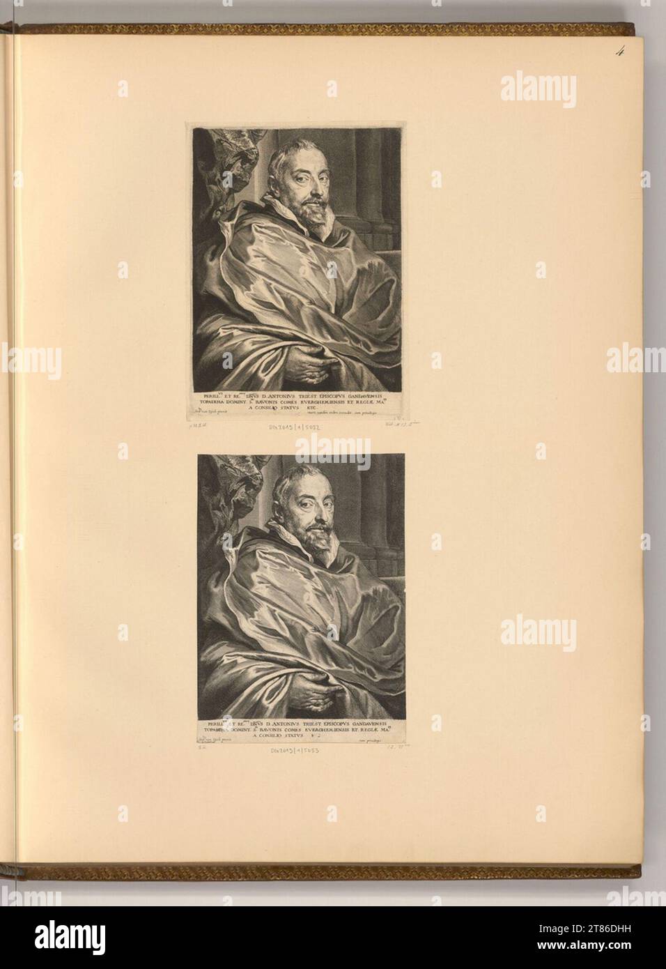 Pieter de Jode II (Engraver) Portrait Antoon Trieste. Etching, copper engraving 1630-1645 , 1630 ...