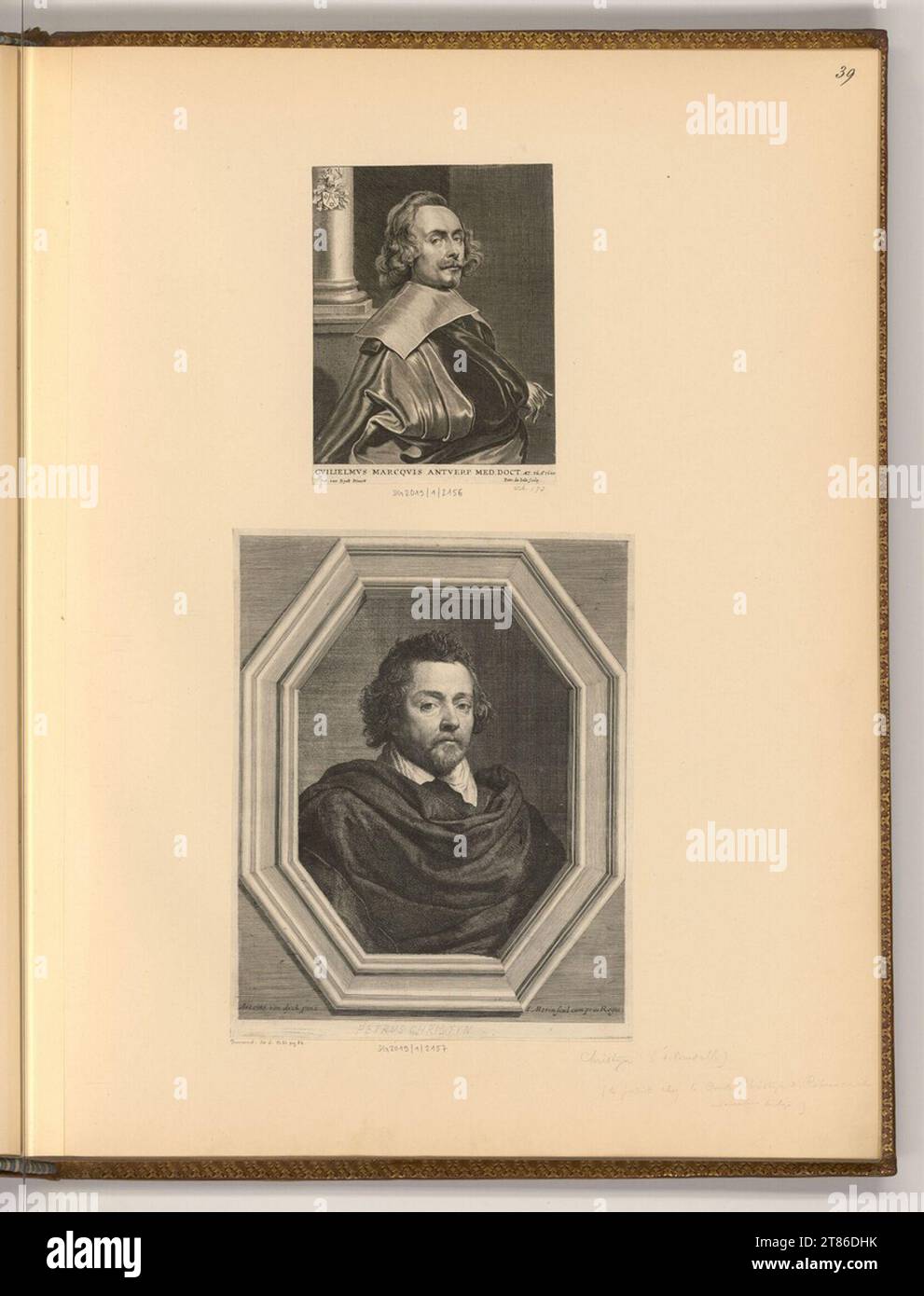 Pieter de Jode II (Engraver) Willem Marquis; Nicolas Chrystin. Copper ...