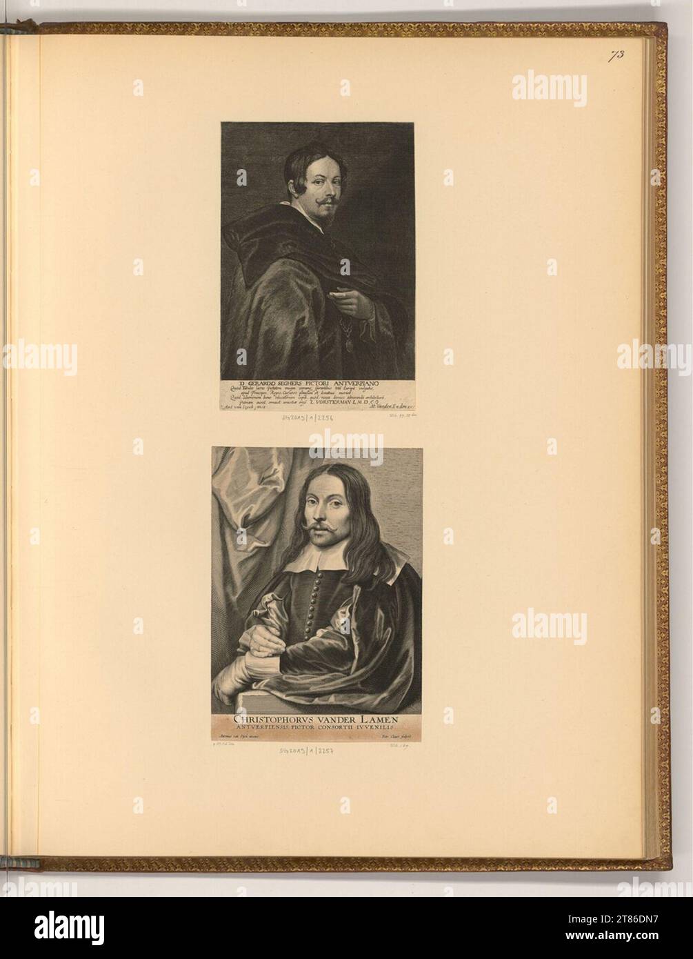 Lucas Vorsterman II (Engraver) Portrait Gerard Seghers; Christoffel ...