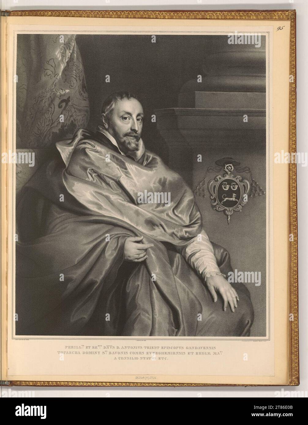 Robert Theer (Zeichner in) Portrait Antoine Trieste. Lithography 1837 ...