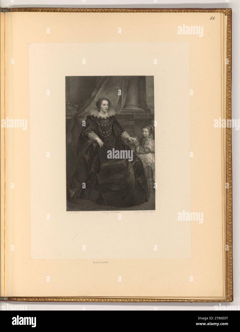 Louis Pierre Henriquel-Dupont (Engraver) Portrait of a lady with ...