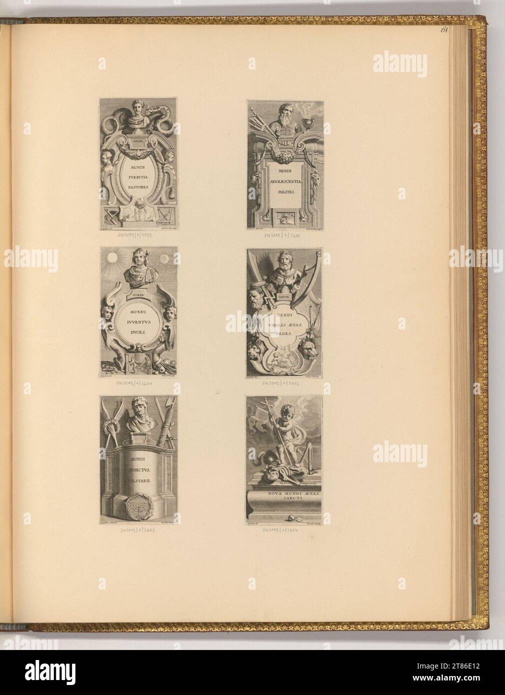 Richard Collin (Engraver) Title cartridges, Nova Mundi (book ...