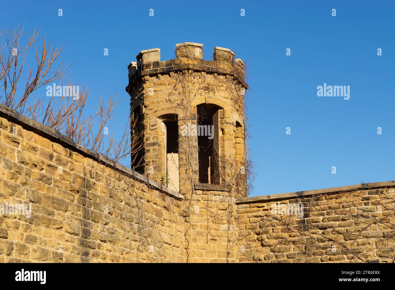 Walls of the Jackson Historic Prison, opened in 1839, in Jackson, Michigan Stock Photo - Alamy
