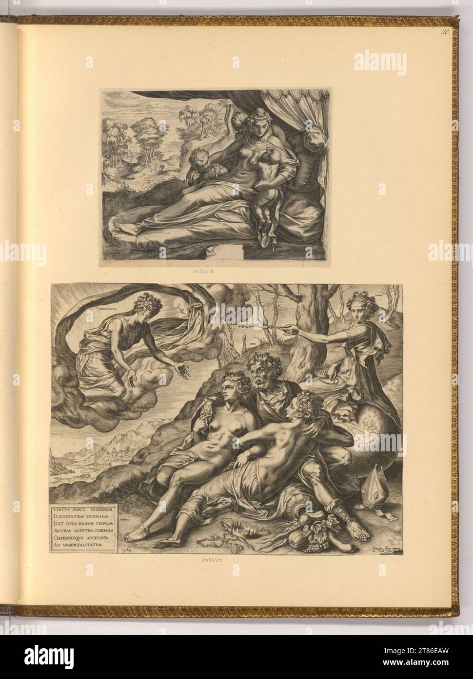 Philipp Galle (Engraver) Caritas personification; Allegorical ...