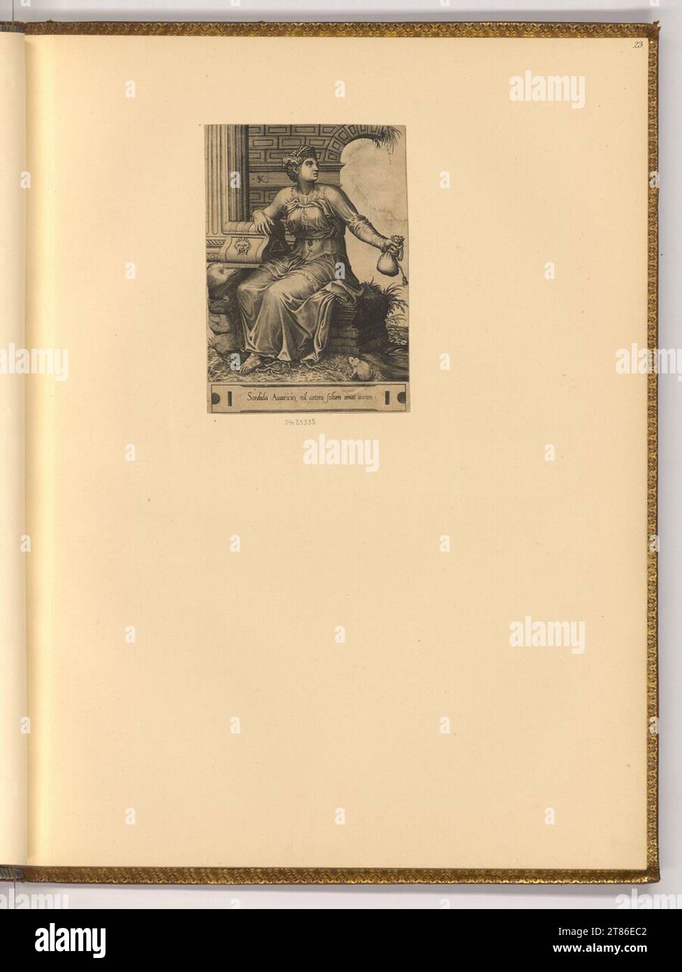 Frans Floris Personification of the greed. Copper engraving, etching 16 ...