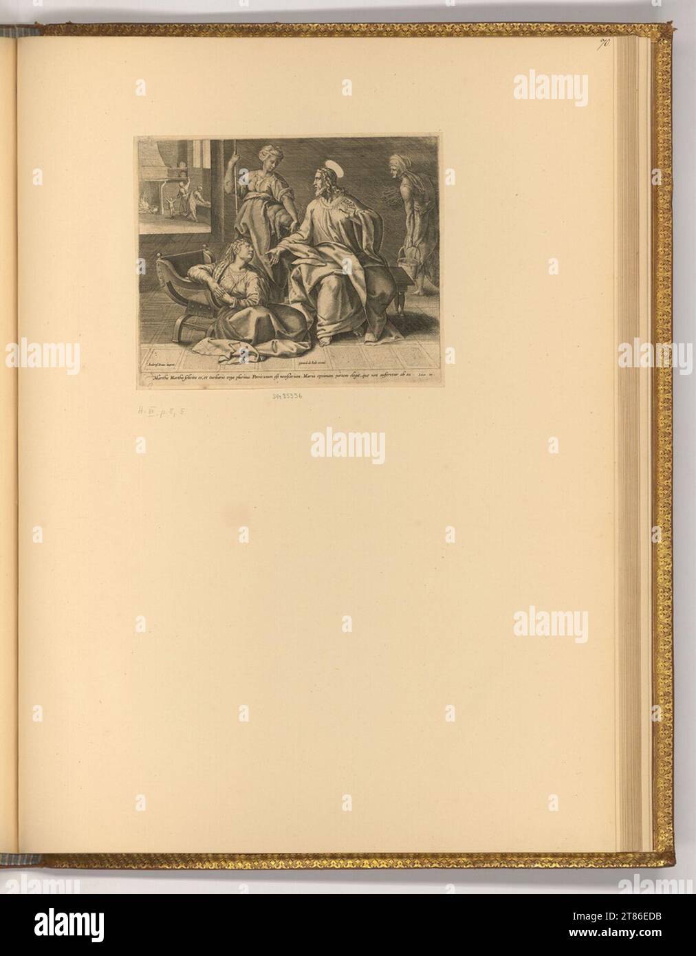 Ambrosius Francken Christ in the house of Maria and Martha. Copper ...