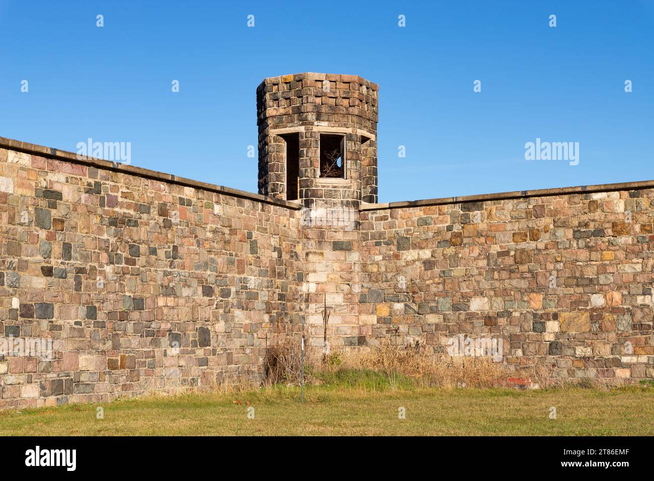 Walls of the Jackson Historic Prison, opened in 1839, in Jackson, Michigan Stock Photo - Alamy