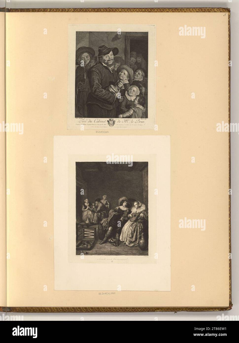Francois Hubert (Engraver) The rommel pot player with five children ...