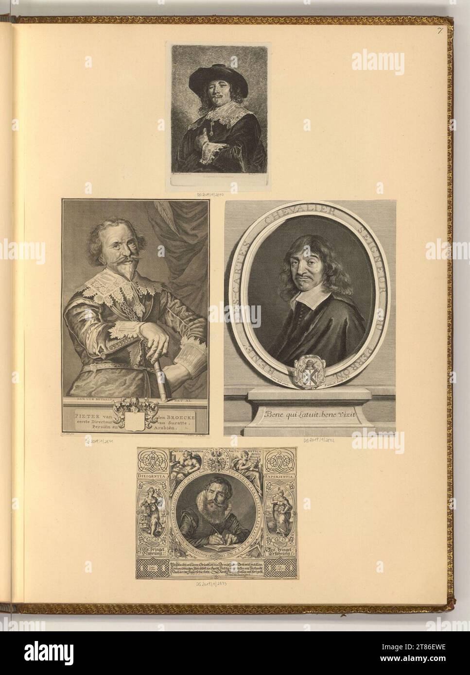 Diverse Künstler innen (Engraver) Male portraits. Copper engraving ...
