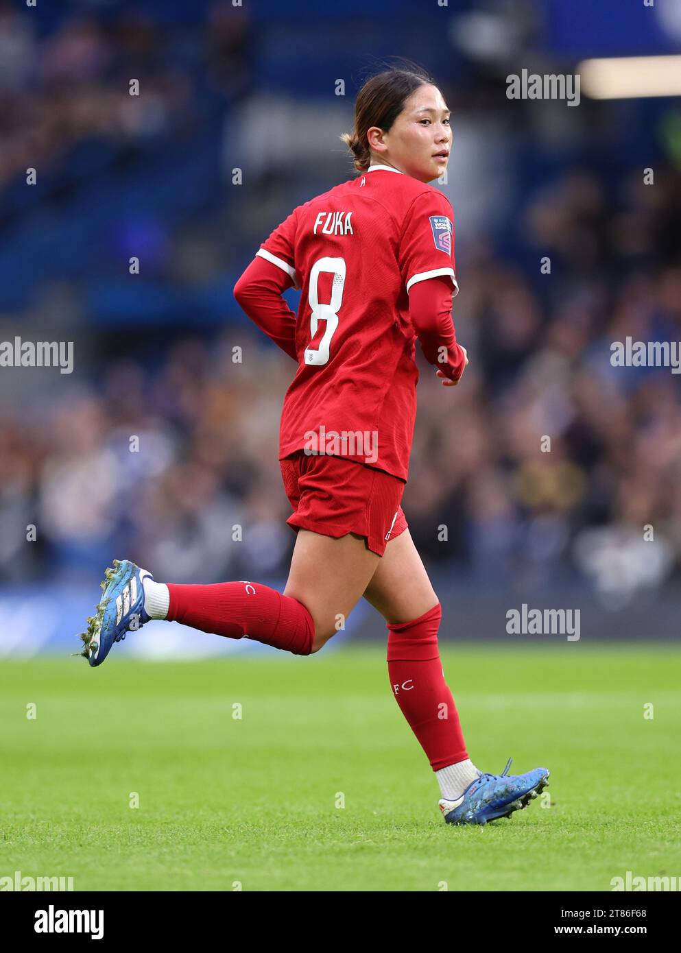 London, UK. 18th Nov, 2023. Fuka Nagano of Liverpool during the The FA ...