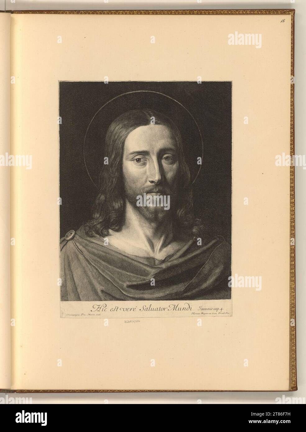 Jean Morin (Engraver) Christkopf. etching 1625-1650 , 1625/1650 Stock ...
