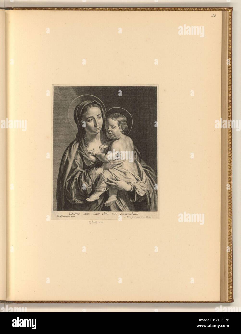 Jean Morin (Engraver) Maria with child. etching 1620-1650 , 1620/1650 ...