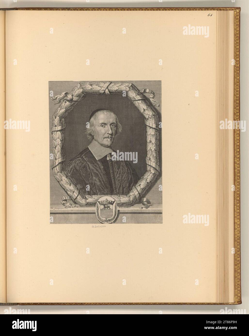 René Lochon (Engraver) Portrait magistrate. Copper engraving, etching ...