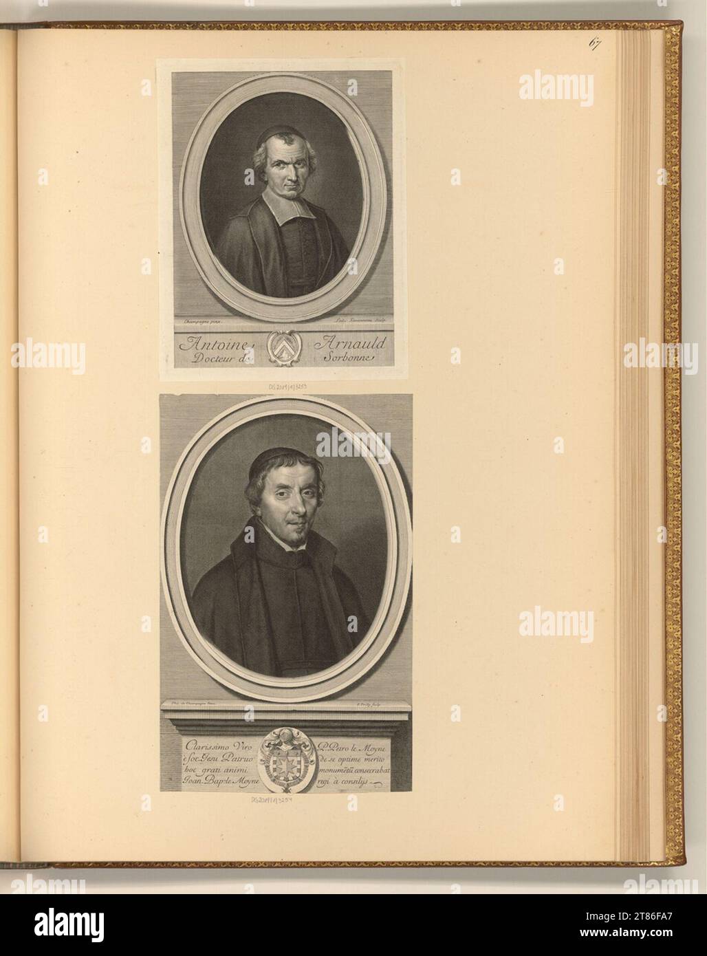 Louis Simonneau (II) (II) Porträts Antoine Arnauld, Pierre Le Moyne ...