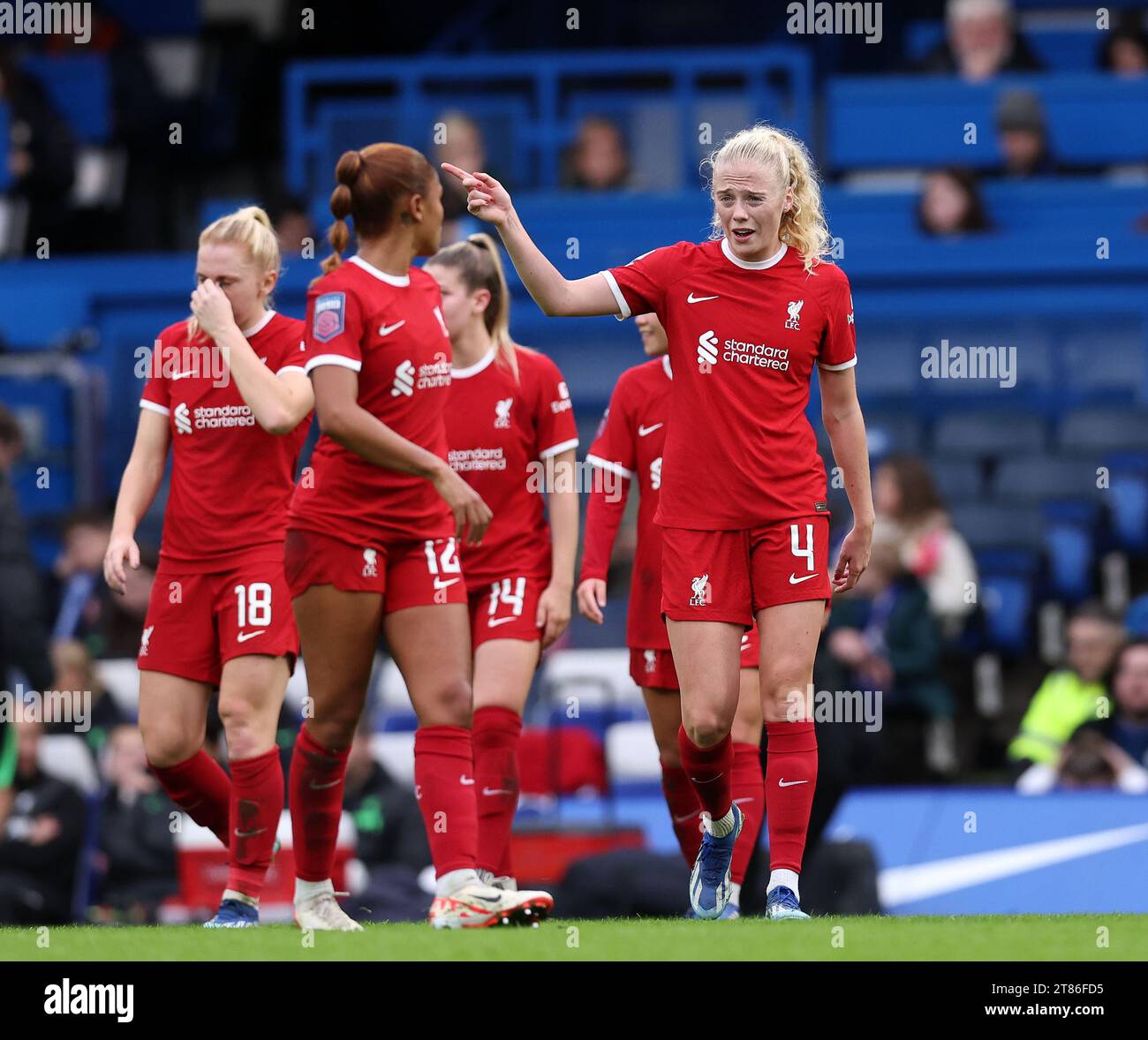 London, UK. 18th Nov, 2023. Grace Fisk of Liverpool during the The FA ...