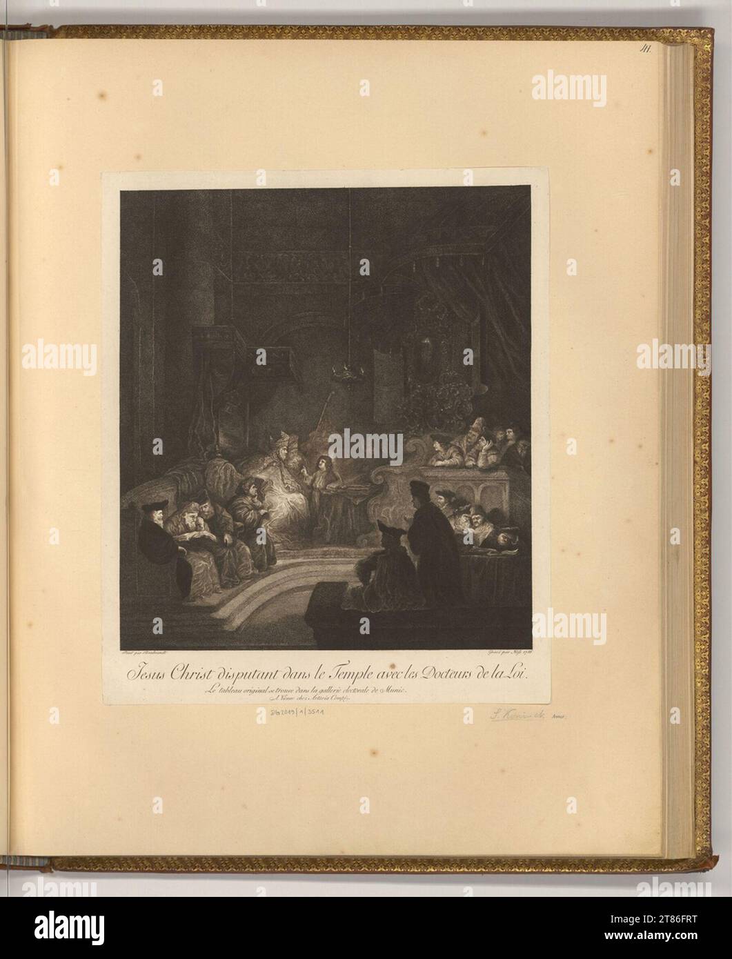 Carl Ernst Hess (Engraver) The twelve -year -old Jesus in the temple ...