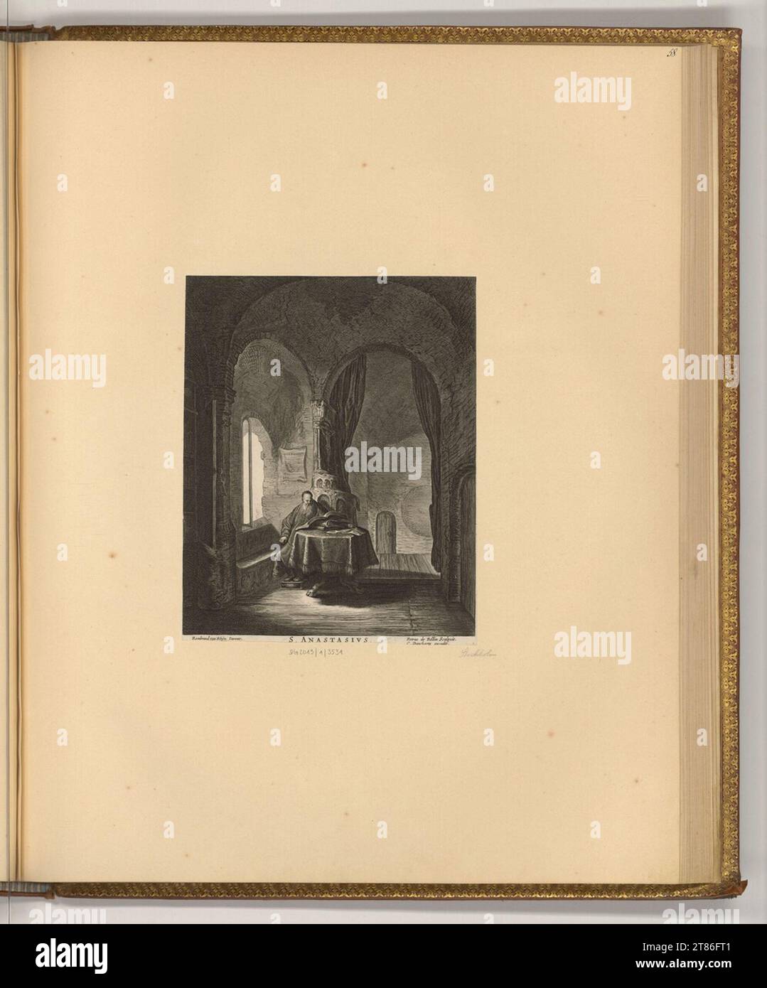 Pieter de Bailliu (Engraver) HL. Anastasius. etching 1630-1660 , 1630/ ...