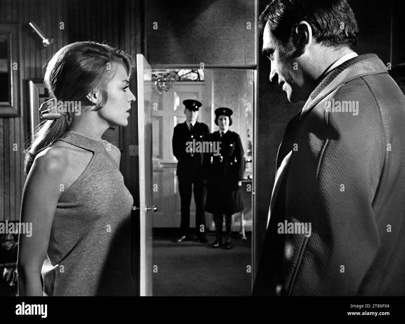 Joanna Pettet, James Booth, on-set of the film, "Robbery", AVCO Embassy ...