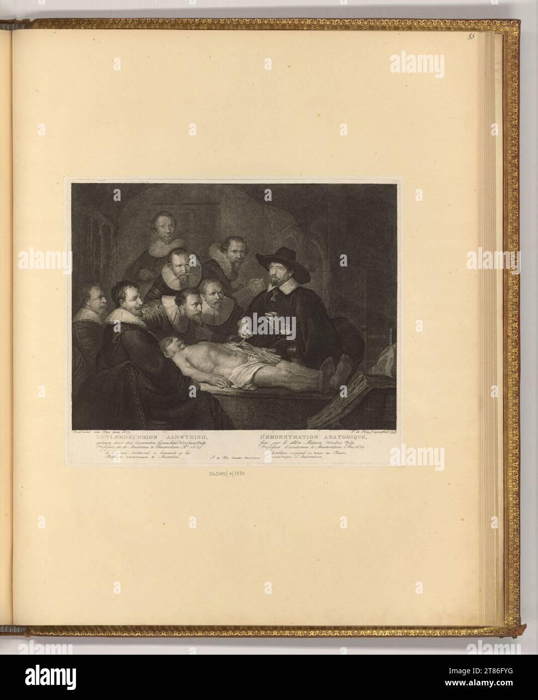 Jan Pieter de Frey (Engraver) Die Anatomy of Dr. Tulp. etching 1798 ...