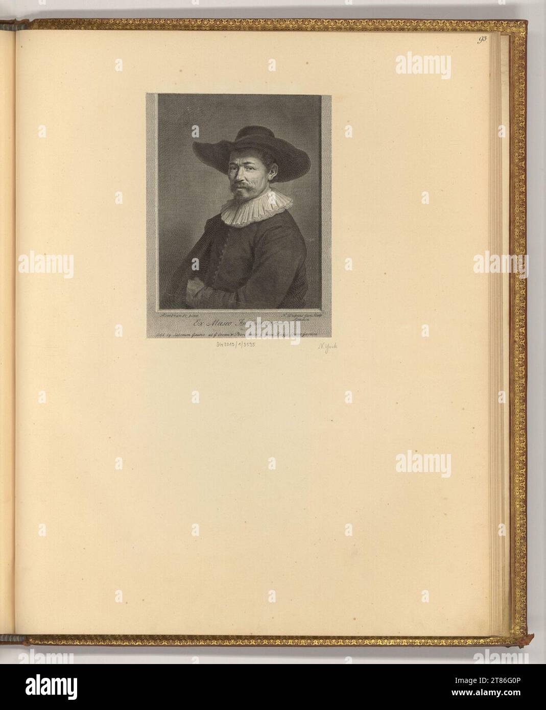 Nicolas Gabriel Dupuis (Engraver) Portrait Herman Doomer. etching 1713 ...