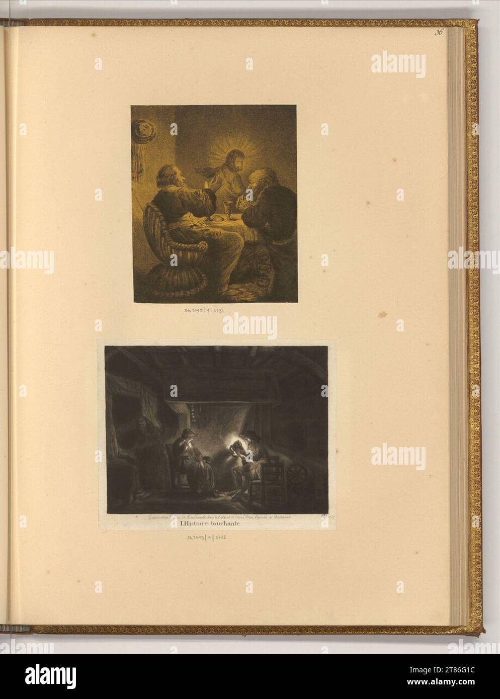 Captain William Baillie (Engraver) Supper in Emmaus; Interior with a ...