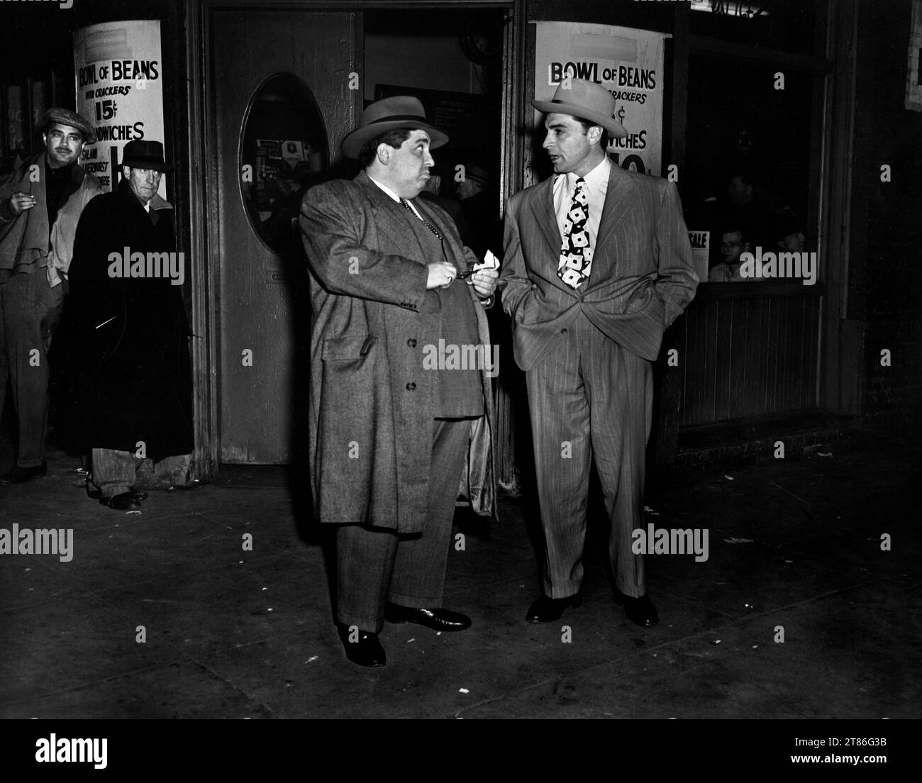 Romo Vincent, Anthony Caruso, on-set of the film, "Scene Of The Crime ...